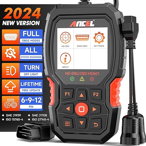 ANCEL HD601 pro Heavy Duty Truck Scanner Diesel Diagnostic Scan Tool ...