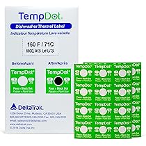 Sanitation Verification Labels Dishwasher Temperature Labels - 24 Pack ...