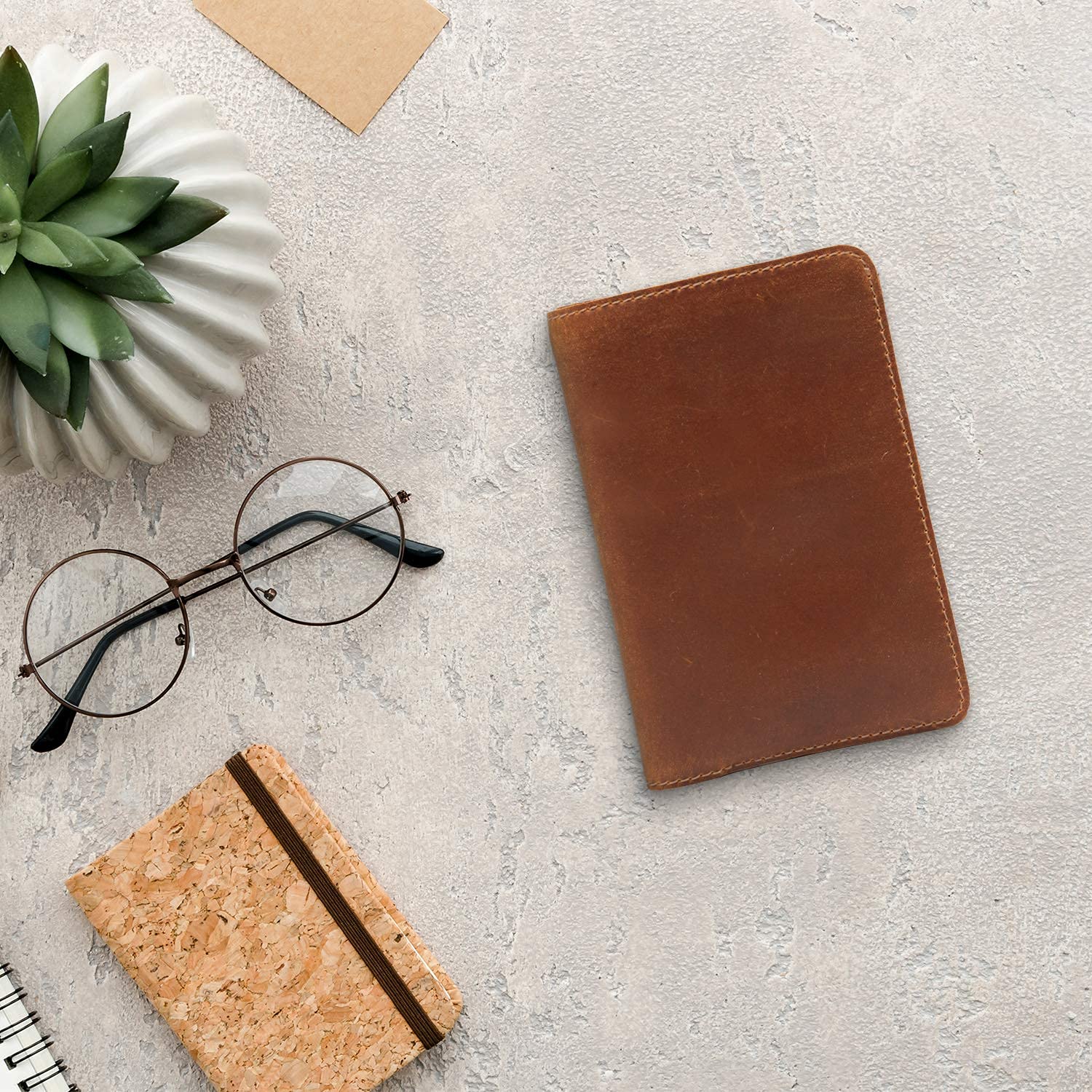 Mua Leather field notes wallet cover for memo – pocket sized notebook ...