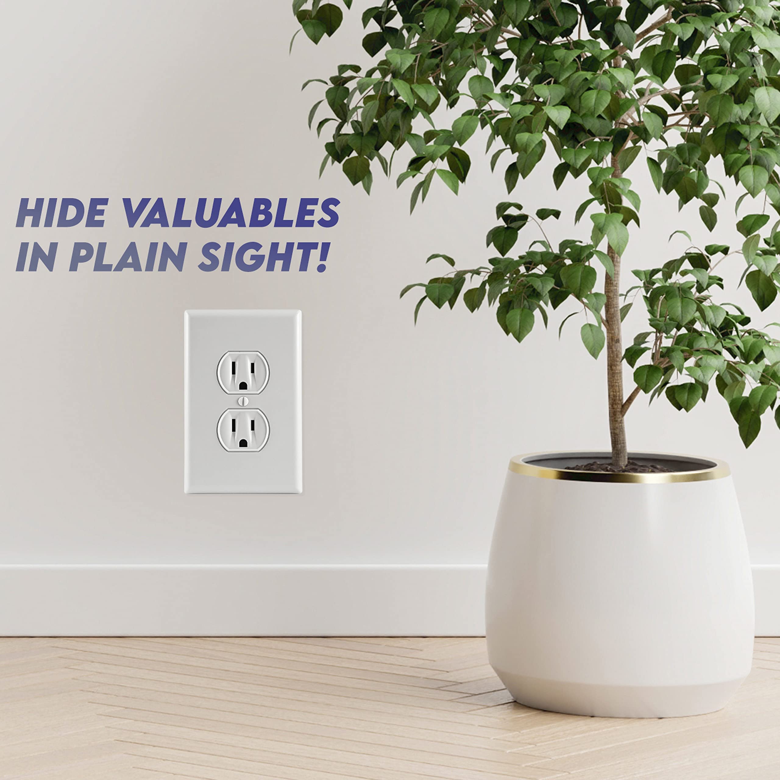 Mua Electrical Outlet Hidden Wall Safe (Simple Install, Magnetically ...