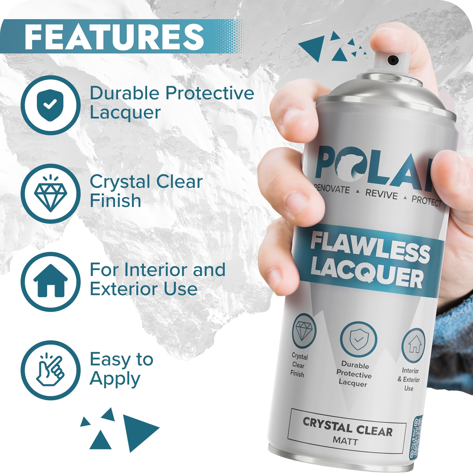 Mua Polar Clear Matte Flawless Lacquer Spray - 2 x 13.5 Fl Oz - Clear ...