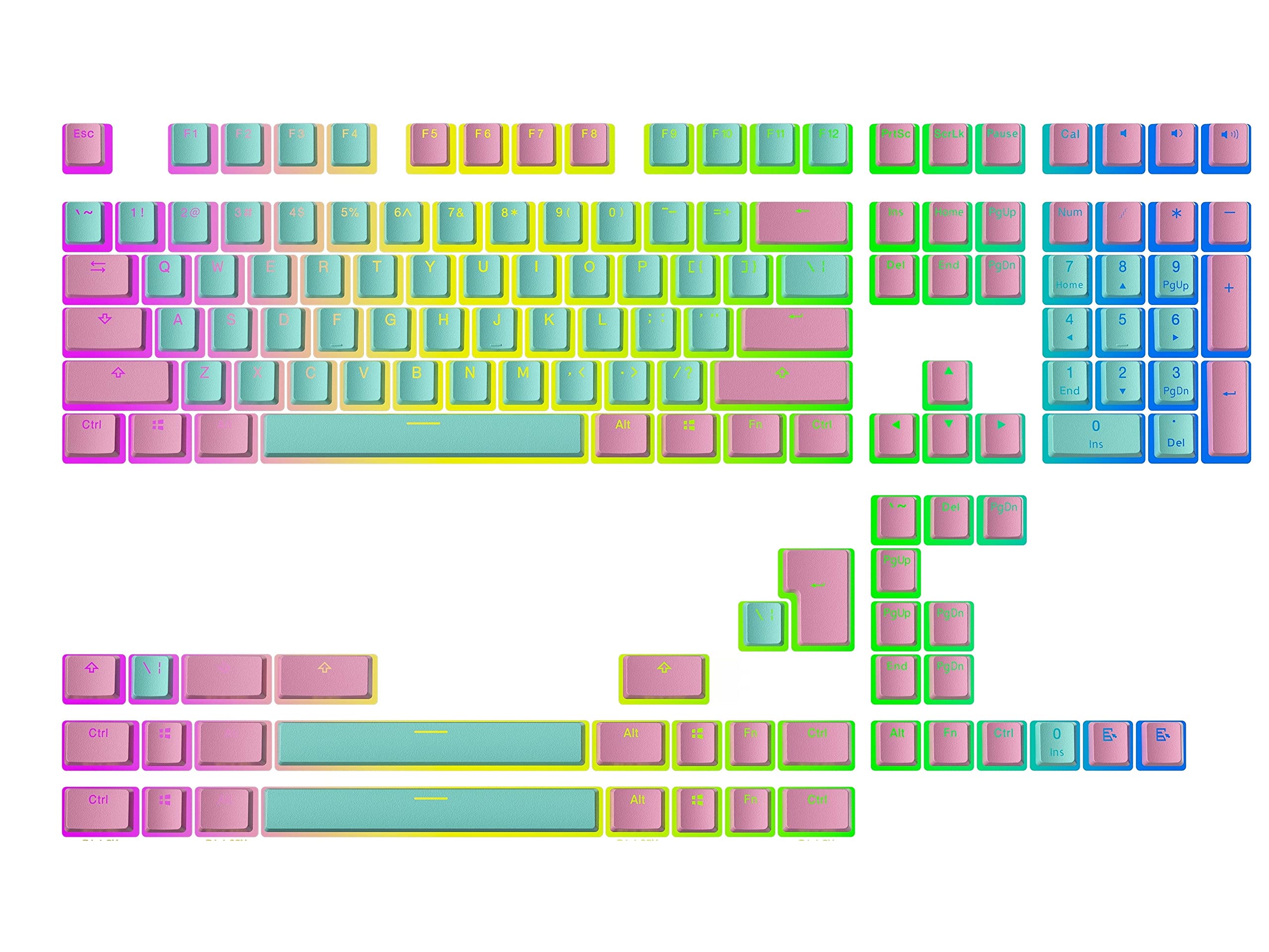 Mua Ranked Pudding v2 PBT Keycaps | 145 Double Shot Translucent ANSI US ...