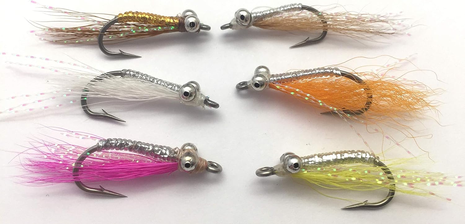 BestCity Fly Fishing CRAZY CHARLIE mixed colours Set of 24 Sizes 4-10 ...