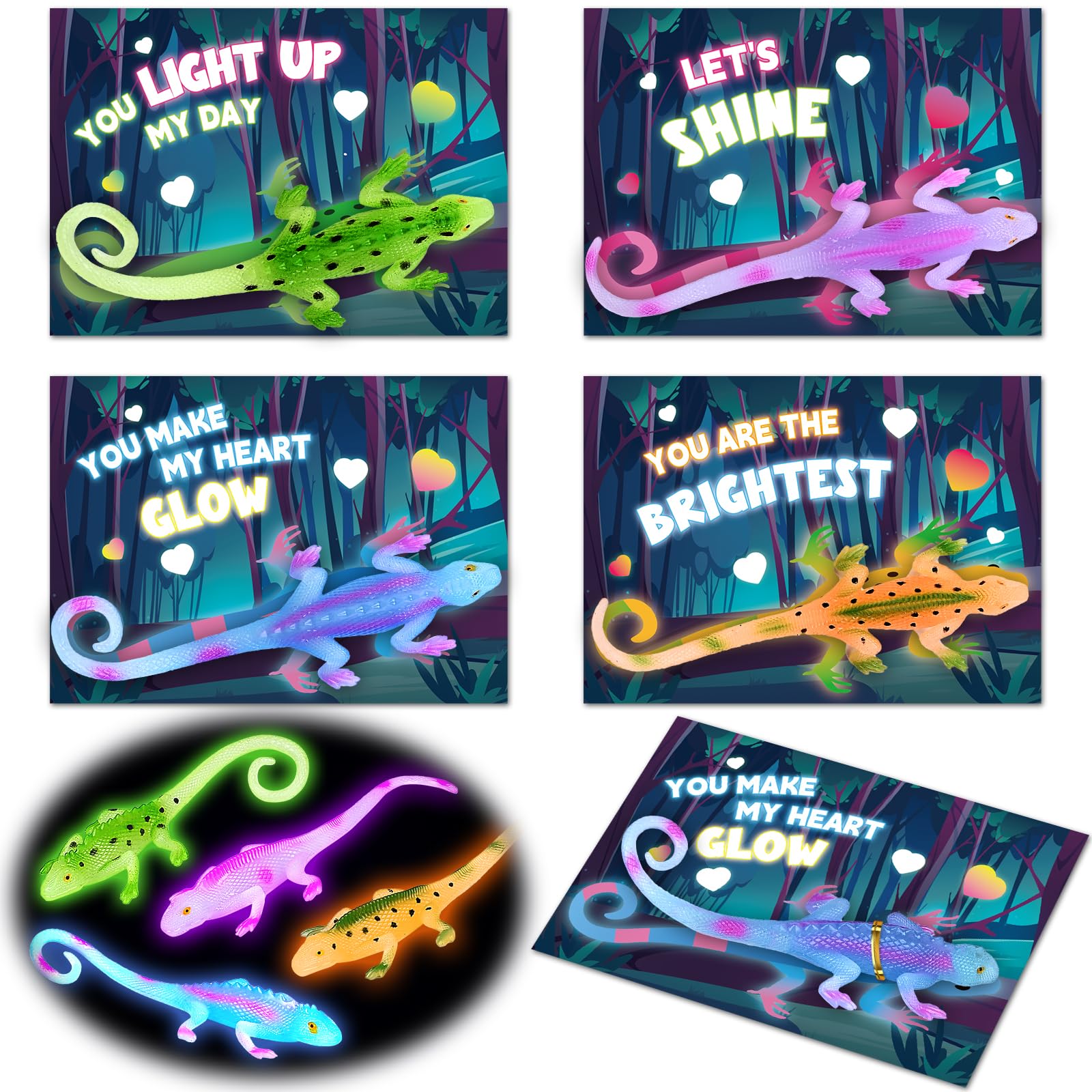 SpringFlower Valentines Day Cards for Kids,Valentine's Cards with 24 ...