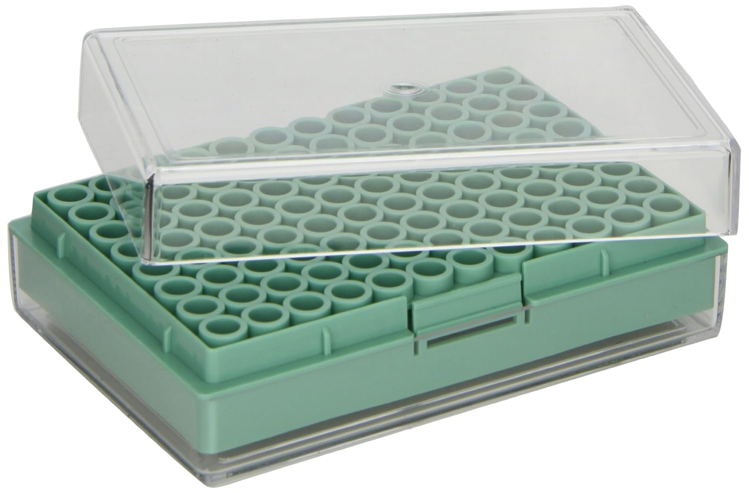 Axygen PCR-02ML-TUBRACK-G Polycarbonate 96-Well PCR Tube Rack With Lid ...