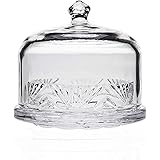 Amazon.com | Godinger Crystal Pie Dome with Matching Cover: Pie Plate ...