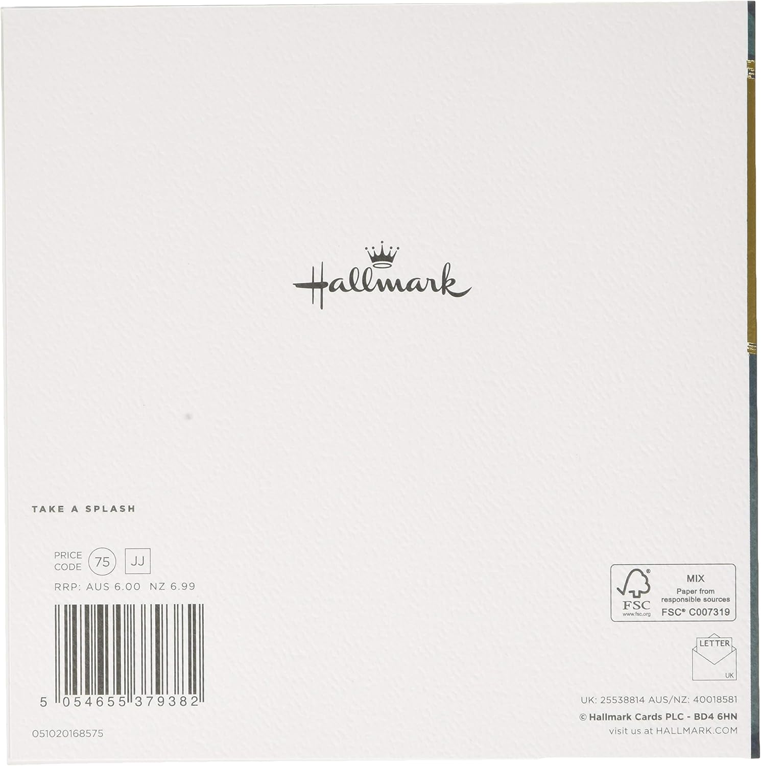 60th Birthday Card from Hallmark – Classic Text Based Design – BigaMart