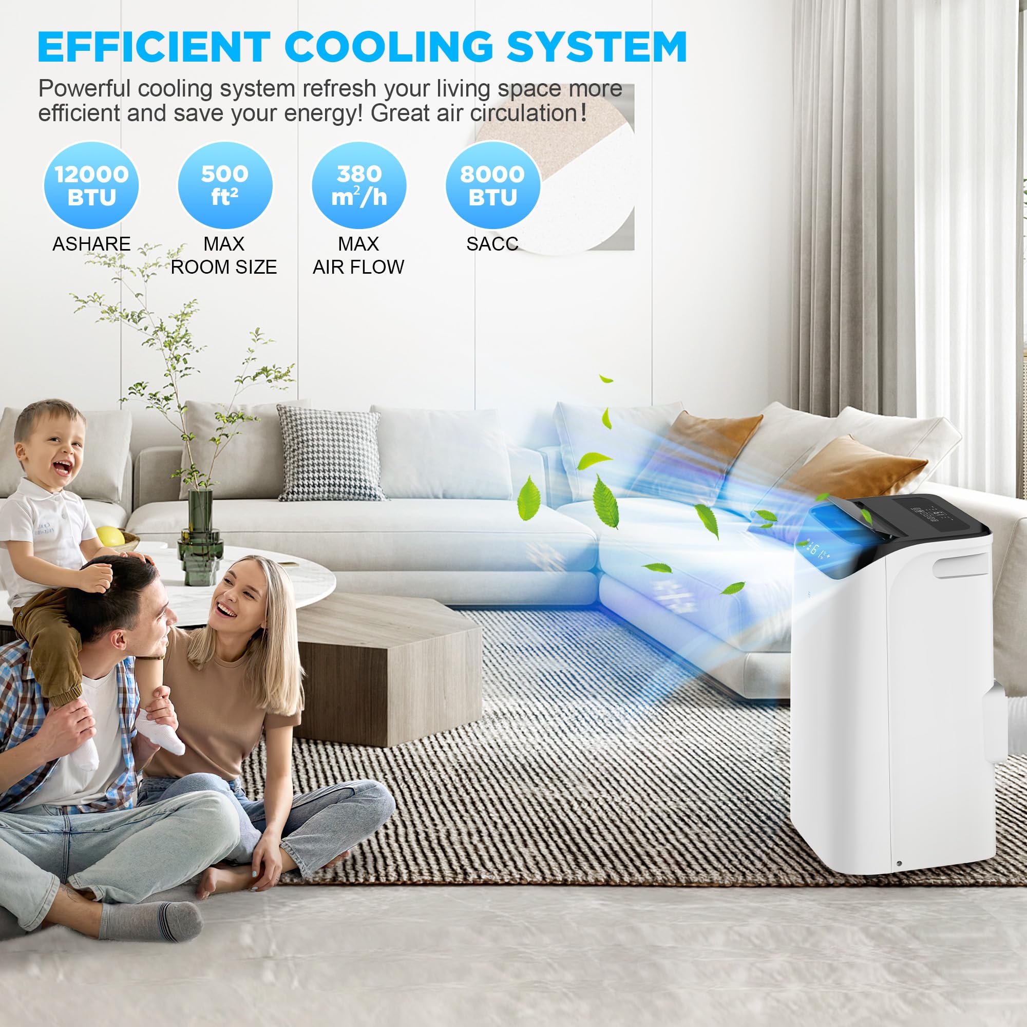 Mua Humhold 12000 BTU Portable Air Conditioners with Remote Control, 3 ...