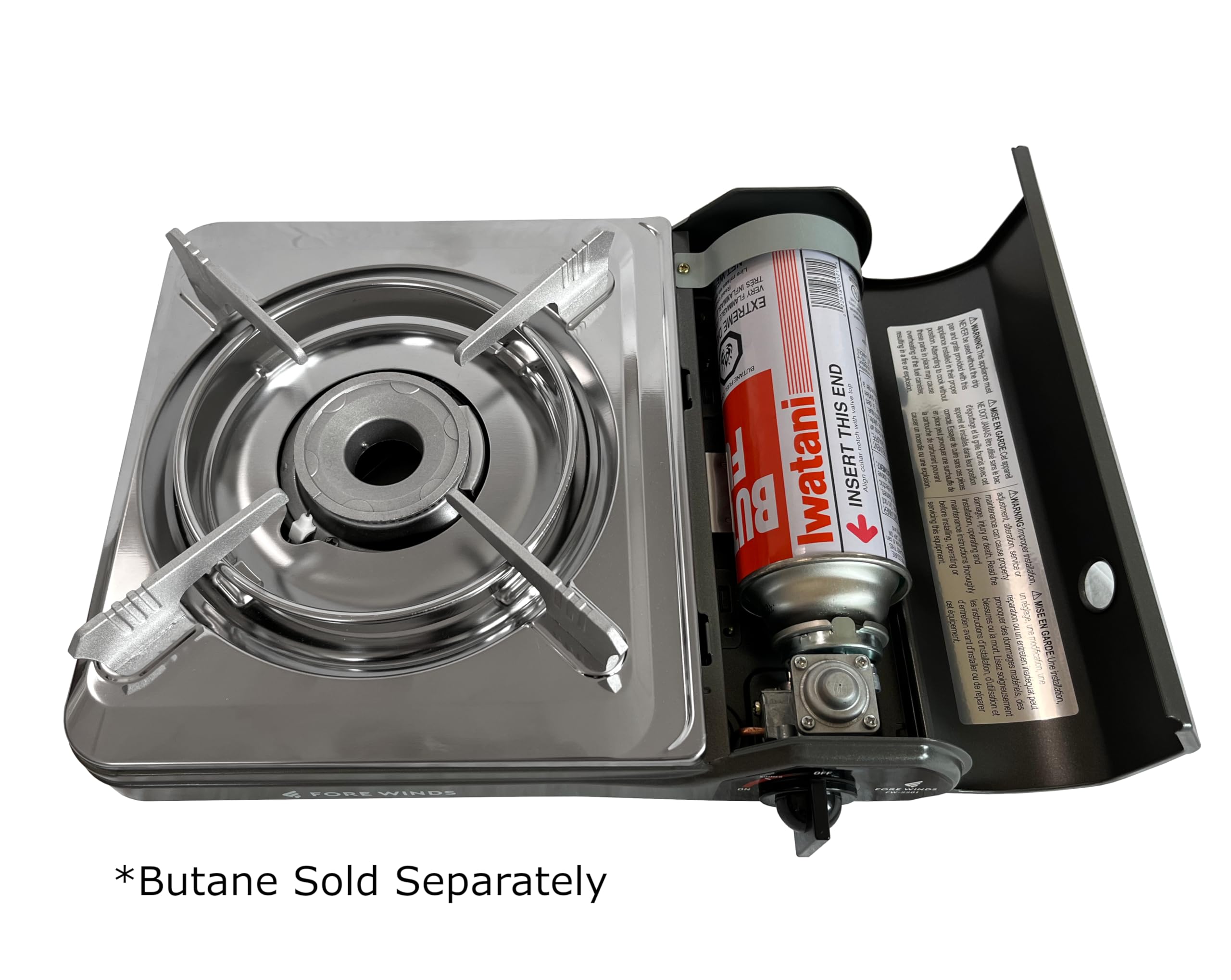 Mua Iwatani Cassette Feu Butane gas Camp Stove, one, Gray trên Amazon ...