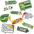 Amazon.com: Funny Soccer Photo Booth Props - Soccer Party Decorations ...