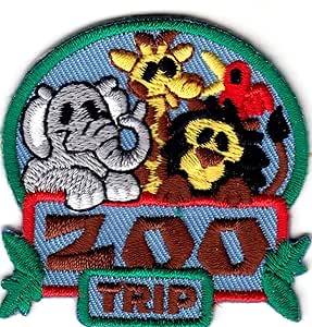 Amazon.com: "ZOO TRIP" - IRON ON EMBROIDERED PATCH - ANIMALS - ZOO ...