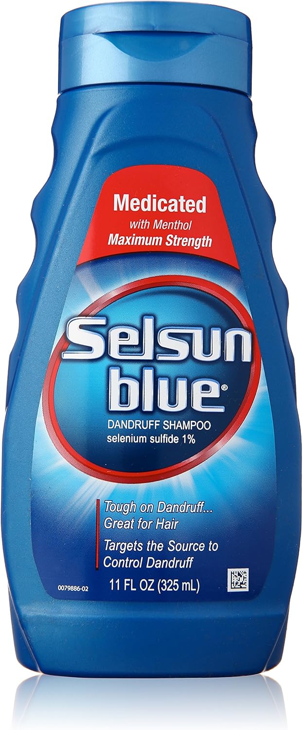 Selsun Blue Medicated Maximum Strength Dandruff Shampoo, 11 Ounce by ...