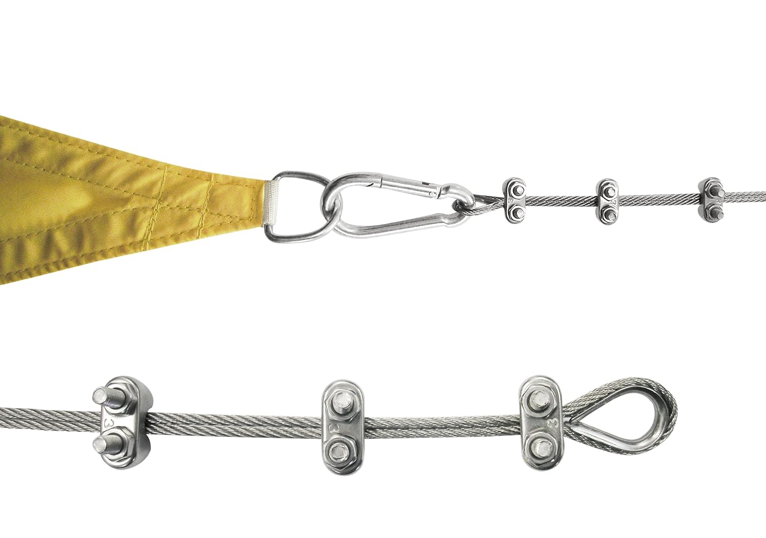 Stainless Steel Cable Pack For Sail Shades (1.5m): Amazon.co.uk: Garden ...
