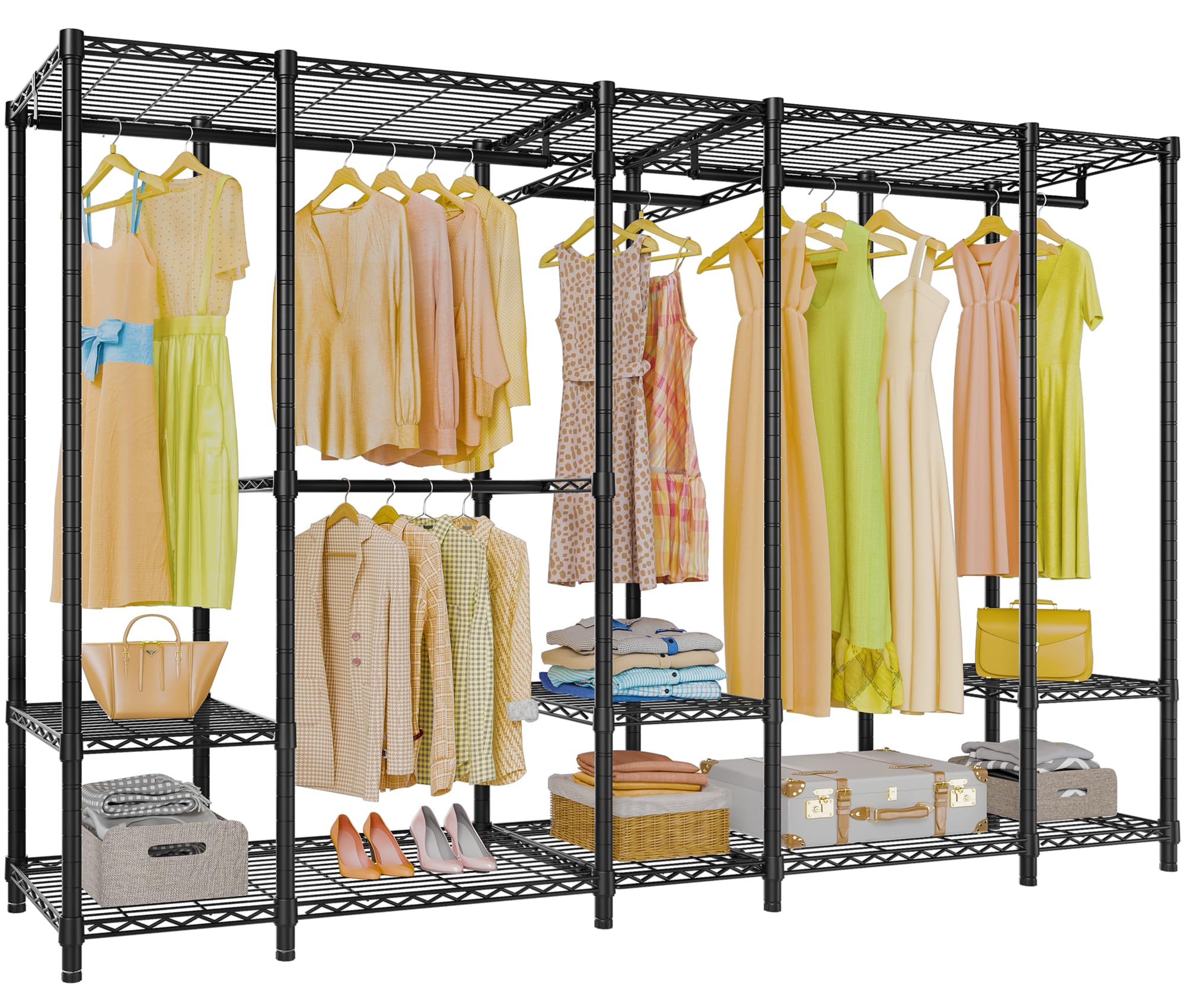 VIPEK V50 Extra Large Portable Closet Rack Bedroom Armoire Freestanding ...