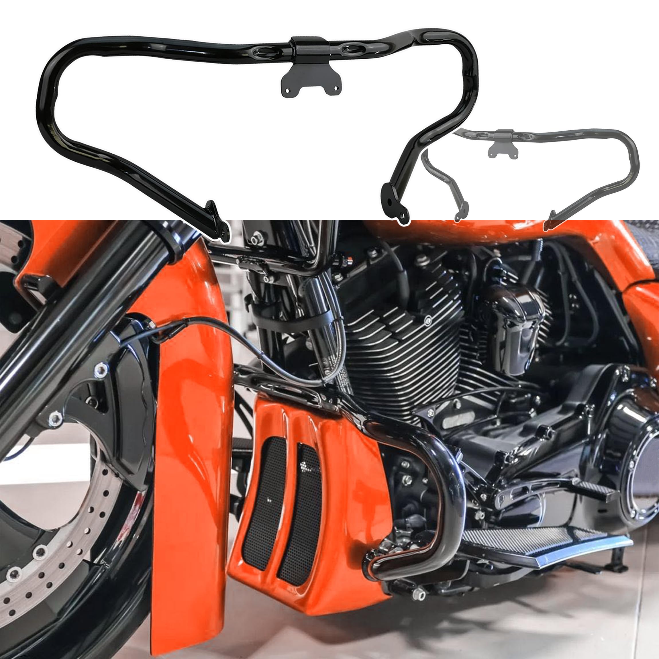 Chopped Engine Guard for 2022 Harley Road Glide 2018 Street Glide ...
