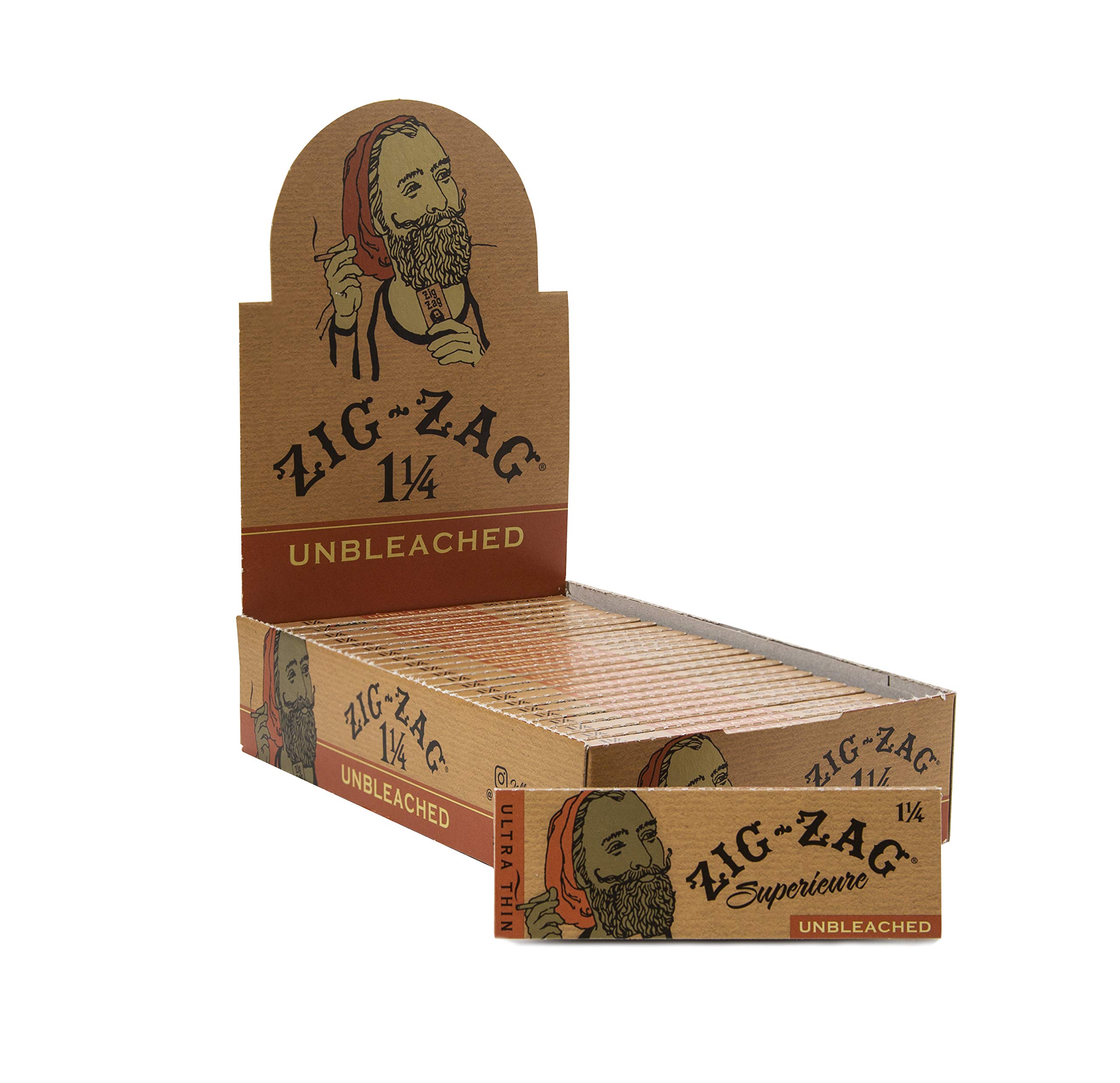 Mua Zig Zag Unbleached Rolling Papers 1 1/4 Size - Natural Fibers, Smooth Burn, 24 Booklets (50 ...
