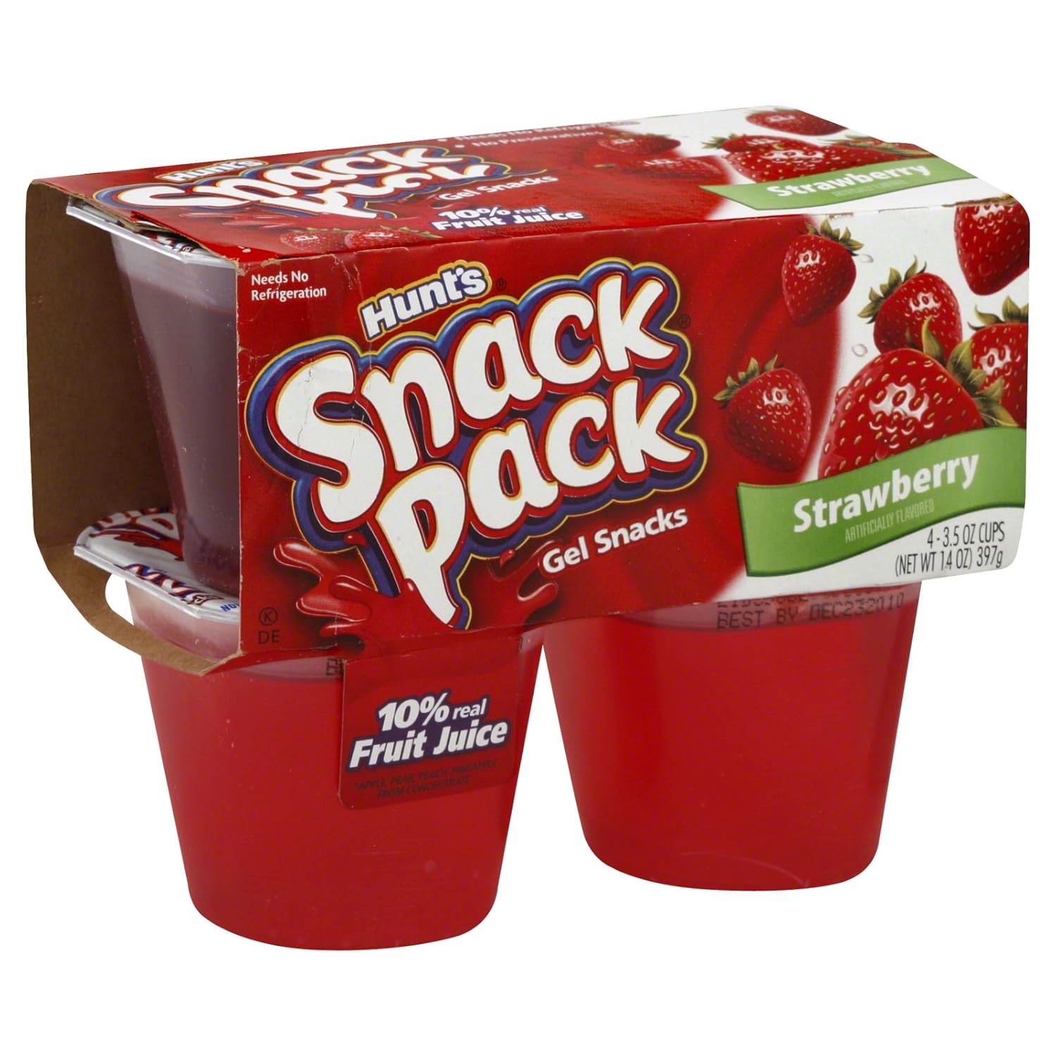 Amazon.com : Snack Pack Juicy Gels, Strawberry, 13 oz (4ct) : Grocery ...