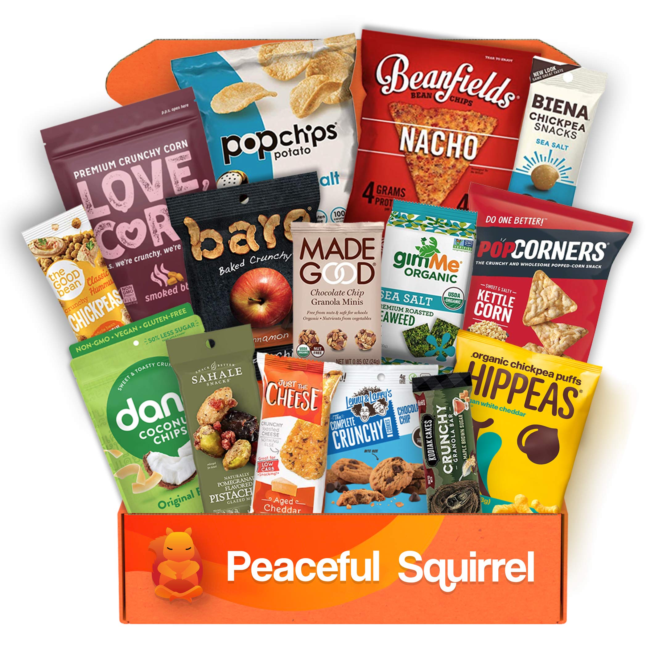 Peaceful Squirrel Variety Healthy Bites Curated Snack Box Hand ...