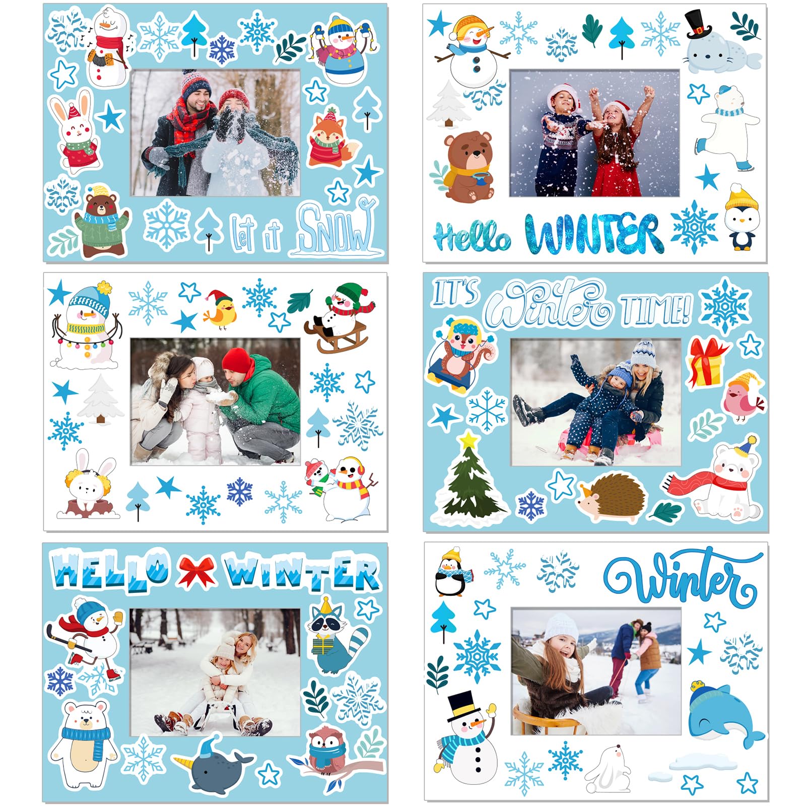 Hayux Winter DIY Craft Kits for Kids 24 Packs DIY Winter Wonderland ...