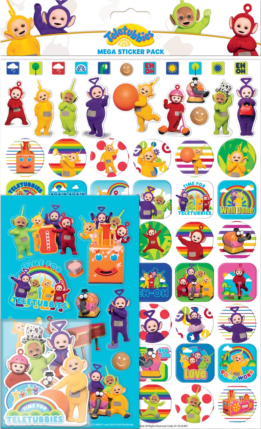 Paper Projects 01.70.22.007 Teletubbies Mega Sticker pack- Buy Online ...