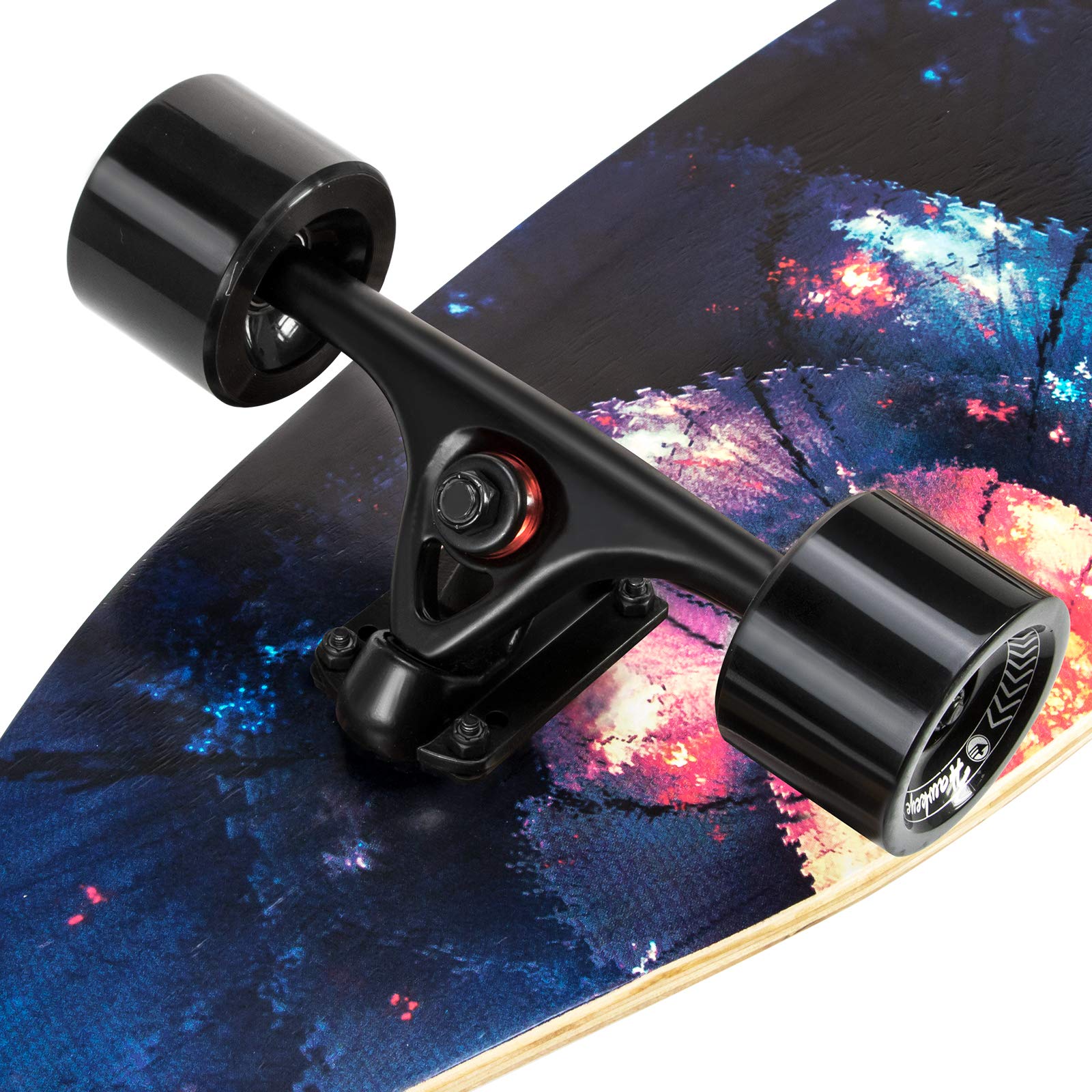 Hawkeye Longboard Skateboard, Cruiser Longboard 42-Inch 8 Ply Artisan ...