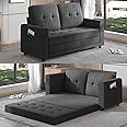 Amazon.com: PUREMIND Floor Sleeper Sofa Bed, Upholstery 2-in-1 Pull Out Couch Bed, Loveseat ...