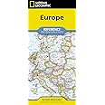 National Geographic Europe Map (folded with flags and facts) (National Geographic Reference Map ...