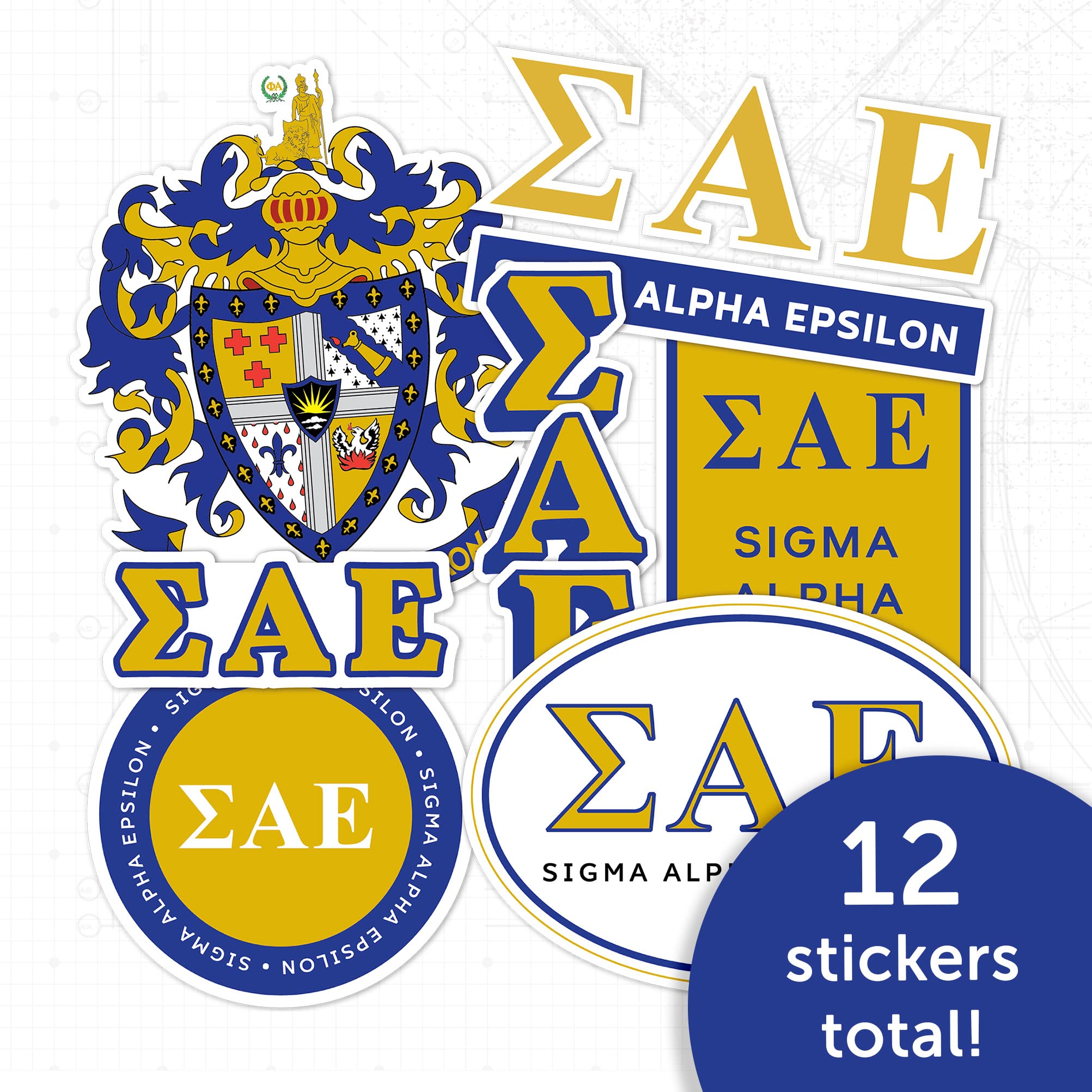 Desert Cactus Sigma Alpha Epsilon Standard Sticker Sheet Decal Laptop ...