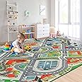 Amazon.com: Large Kids Carpet Play Mat Rug for Playroom, 48'' x 71 ...