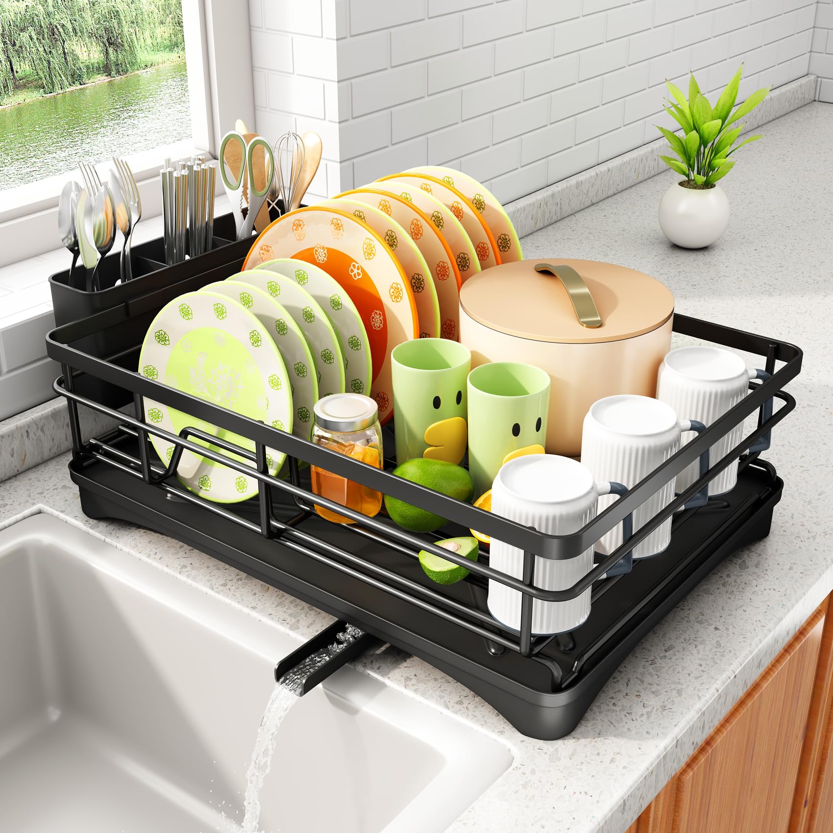 Dish Drying Rack Stainless Steel Dish Rack For Kitchen Counter Large Dish Drying Rack Stainless Steel Dish Rack For Kitchen Counter Large