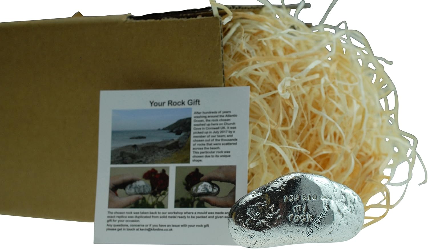 Pirantin 20th Anniversary You Are My Rock Gift Idea – Solid Metal Heavy ...