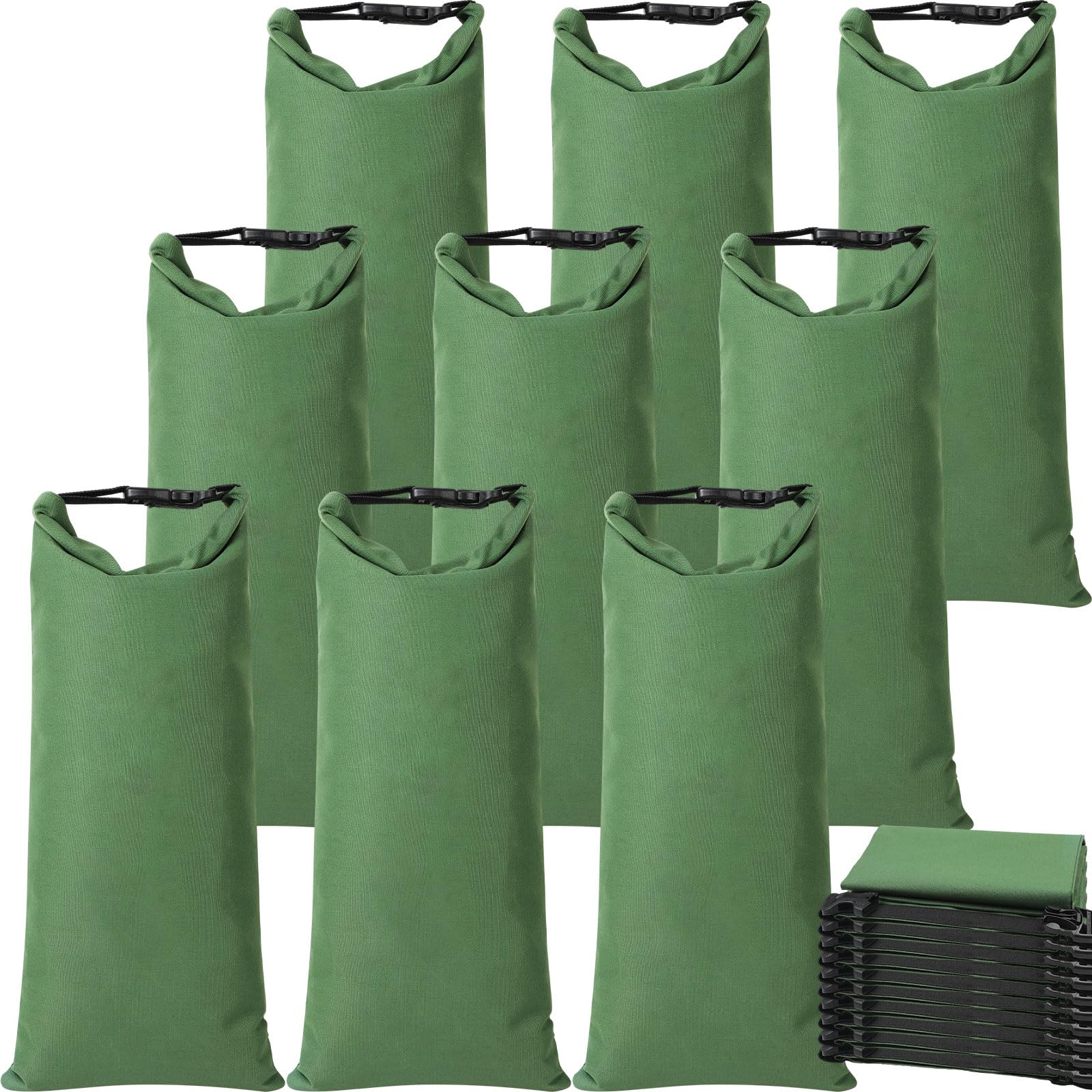 Windyun 10 Pcs Flood Water Barrier Sand Bags for Weight, 11 x 28 ...