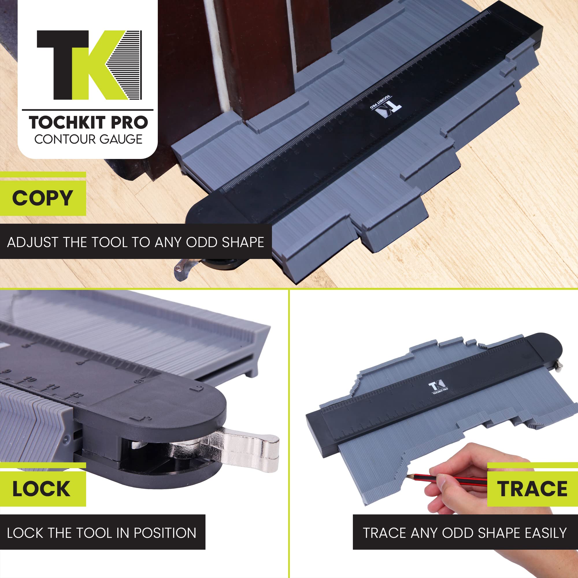 Mua TOCHKIT PRO - 2 in 1 Contour Gauge - Angle Measuring Tool - Super ...