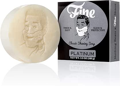 Amazon.com: Fine Platinum Shave Soap Refill - Triple Milled Tallow ...