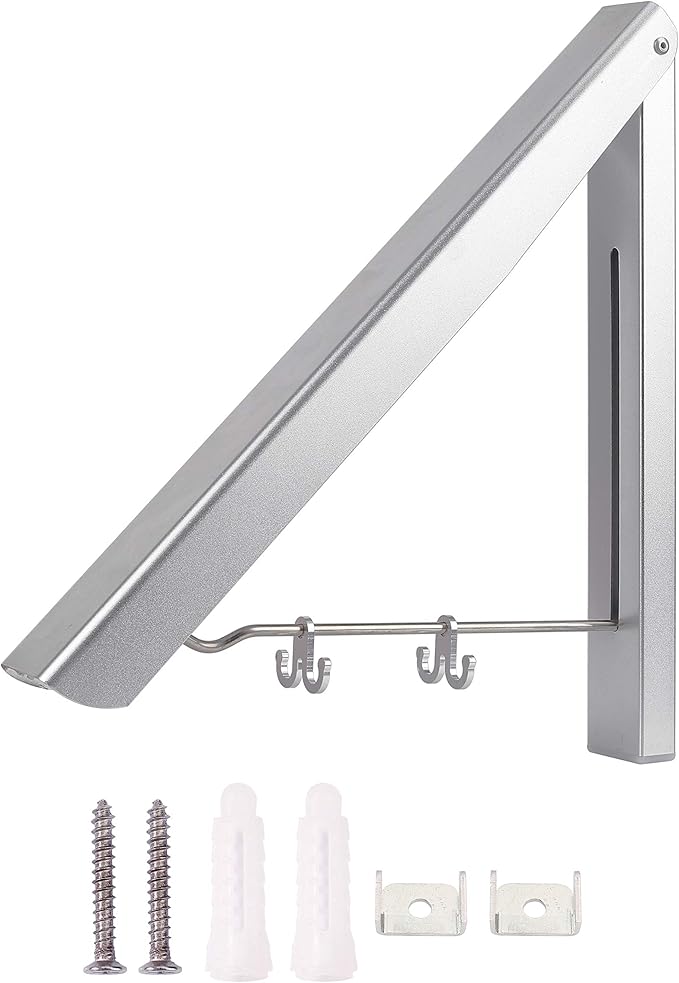 HONGXIN-SHOP Colgador de Ropa Plegable Montado en Pared Retráctil ...