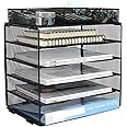 Amazon.com: EasyPAG Desk Organizer Tray with Drawer 5 Tier Mesh File ...