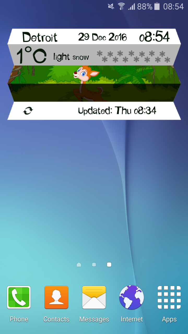 Amazon.com: Clock Weather Widget Fawn: Appstore for Android