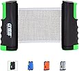 Amazon.com : Retractable Table Tennis Net and Post. Adjustable ...