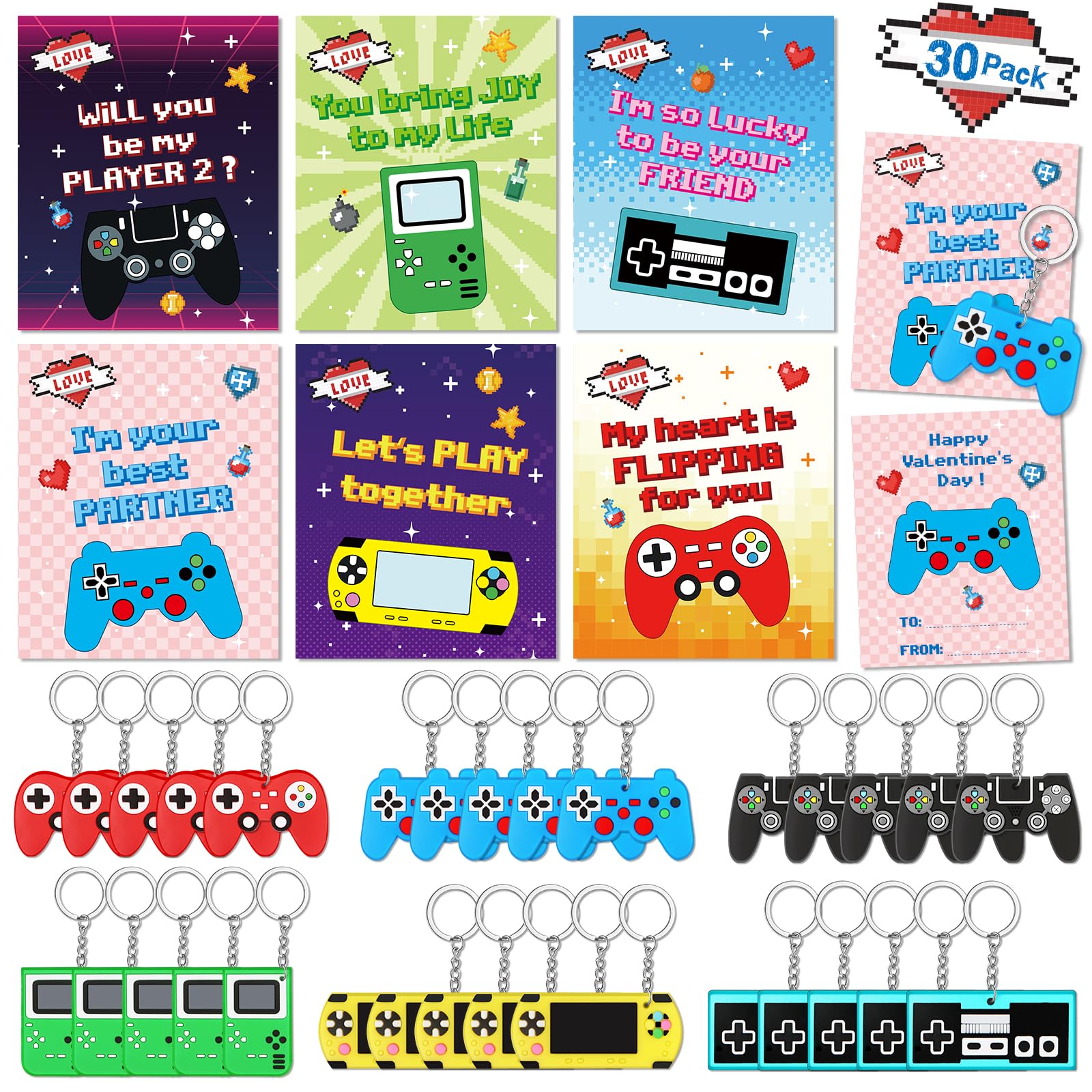 Gift Csrds Funeta Valentines Pop Its For Kids Classroom Valentines ...