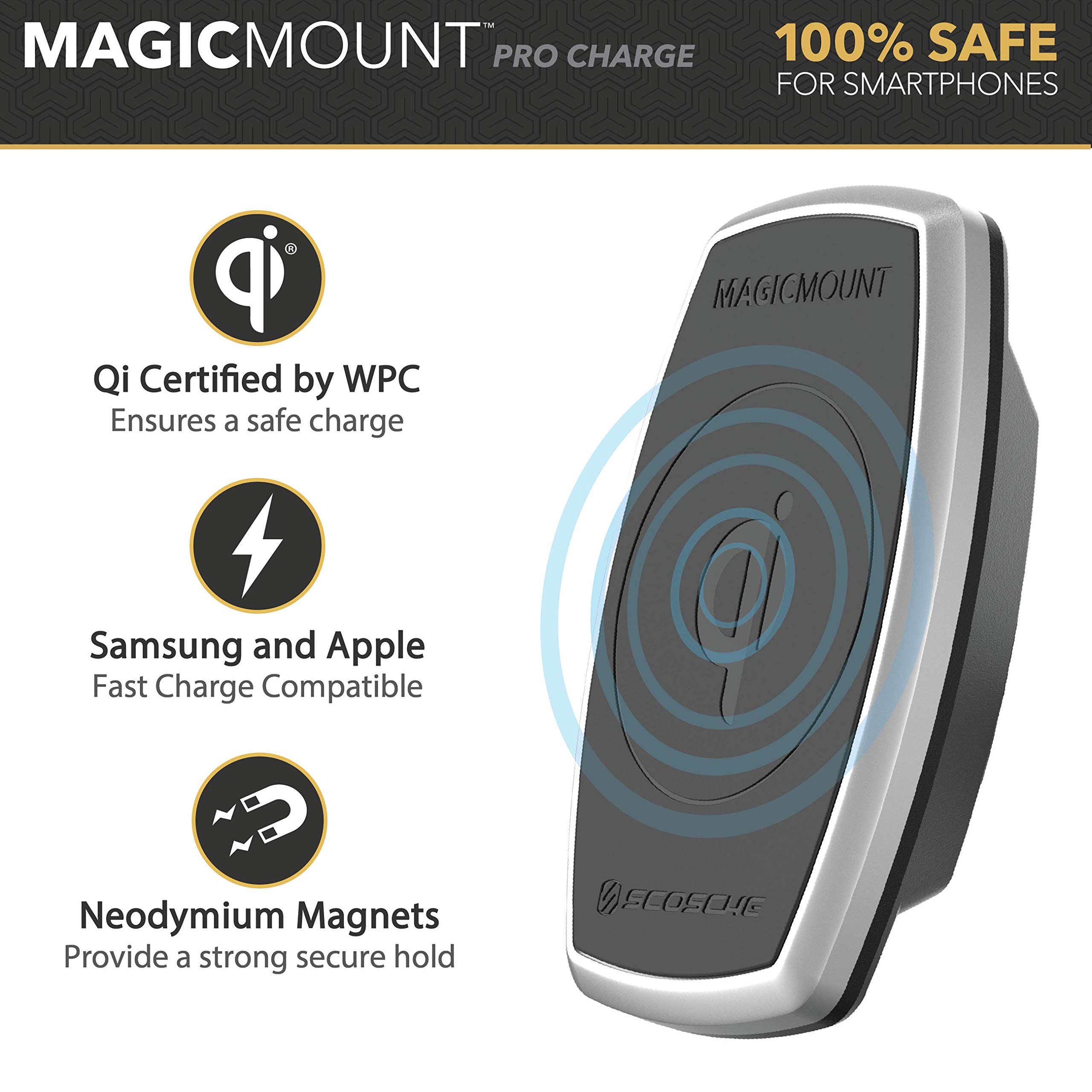 Mua Scosche PCQICR03 ProClip Center Mount with MagicMount Qi-Certified ...