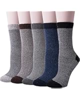 Amazon.com: Keaza Women's Vintage Style Cotton Knitting Wool Warm ...