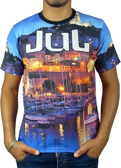 JUL T-Shirt Bleu Vida Loca Marseille Homme Liga One Industry Le ...