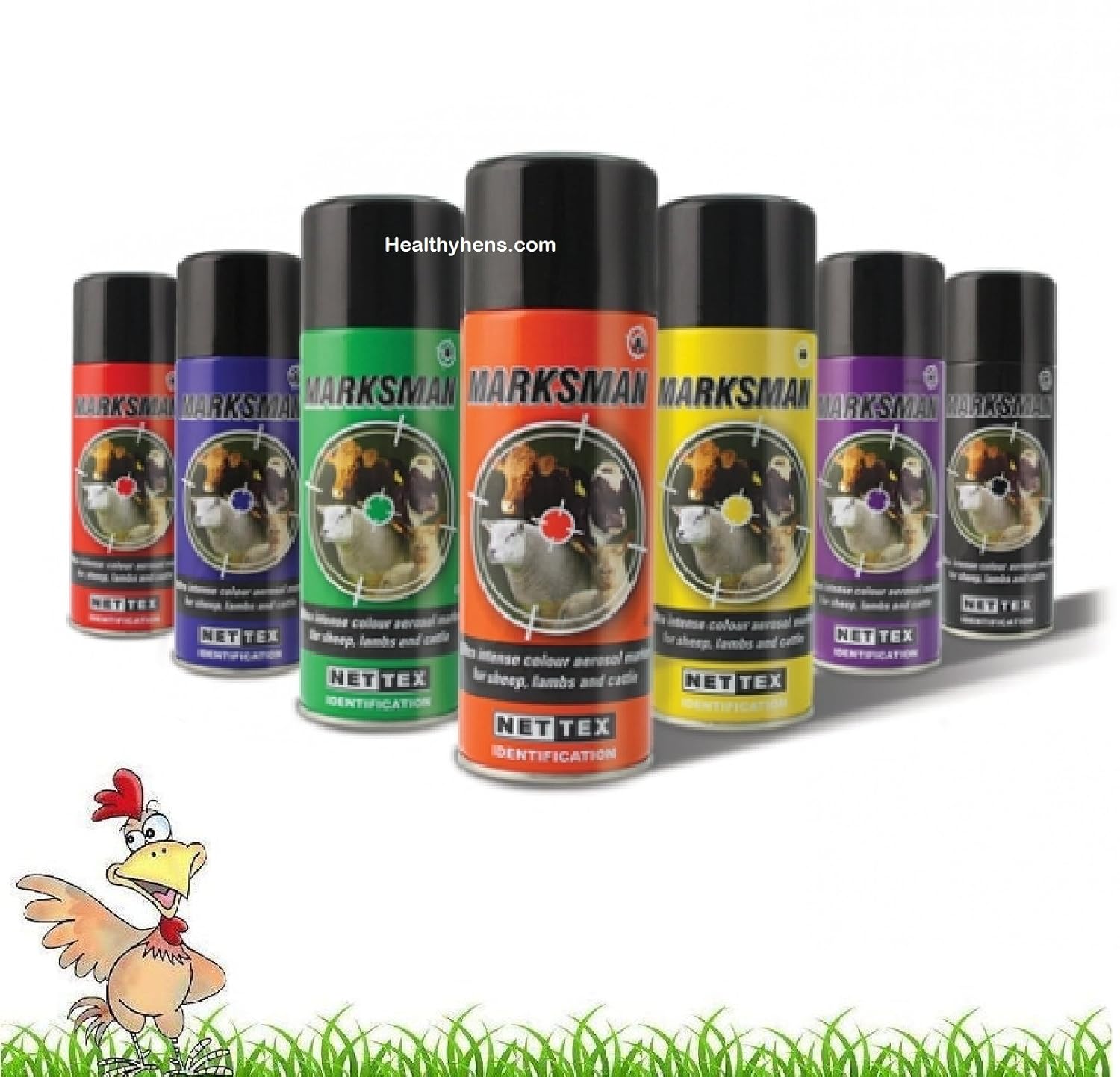 NETTEX MARKSMAN 400ML NETTEX SHEEP MARKER SPRAY LIVESTOCK SHEEP MARKING ...