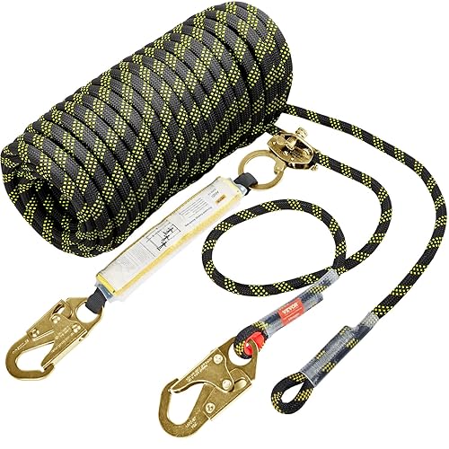 Climbing Rope, Fall Protection Safety Rope, 25 50 100 150ft Vertical ...