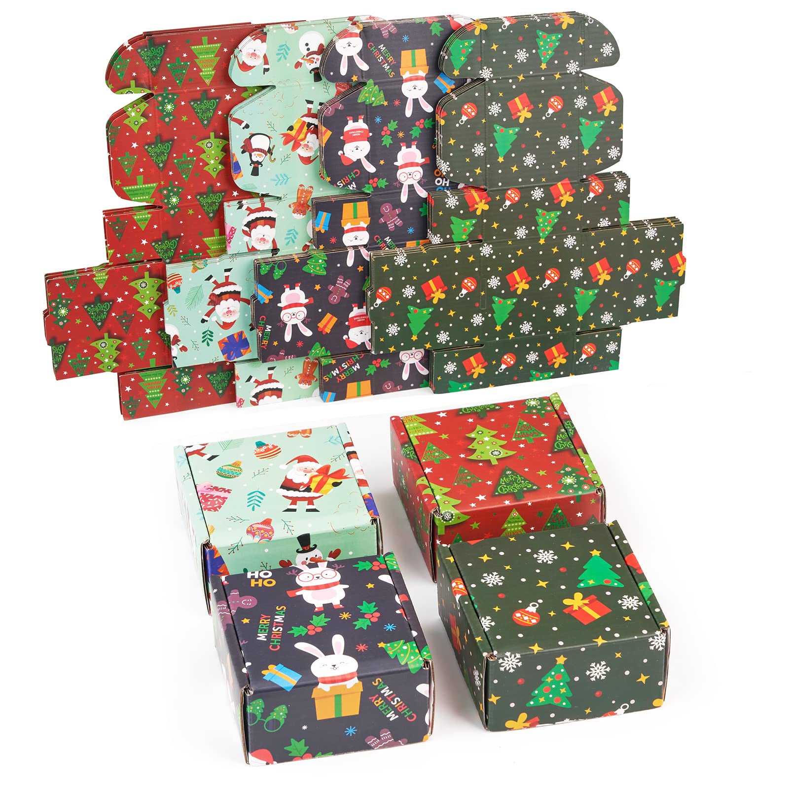 soxuding Small Christmas Gift Boxes With Lids, 24 Pack 4x4x2 Inch ...