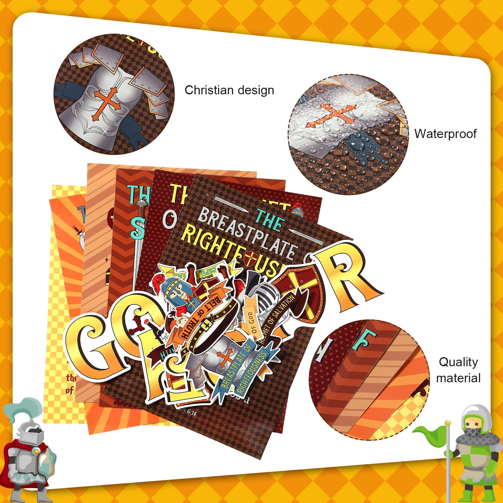 Mua Harloon 41 Pcs Armor of God Bulletin Boards Religious Classroom ...