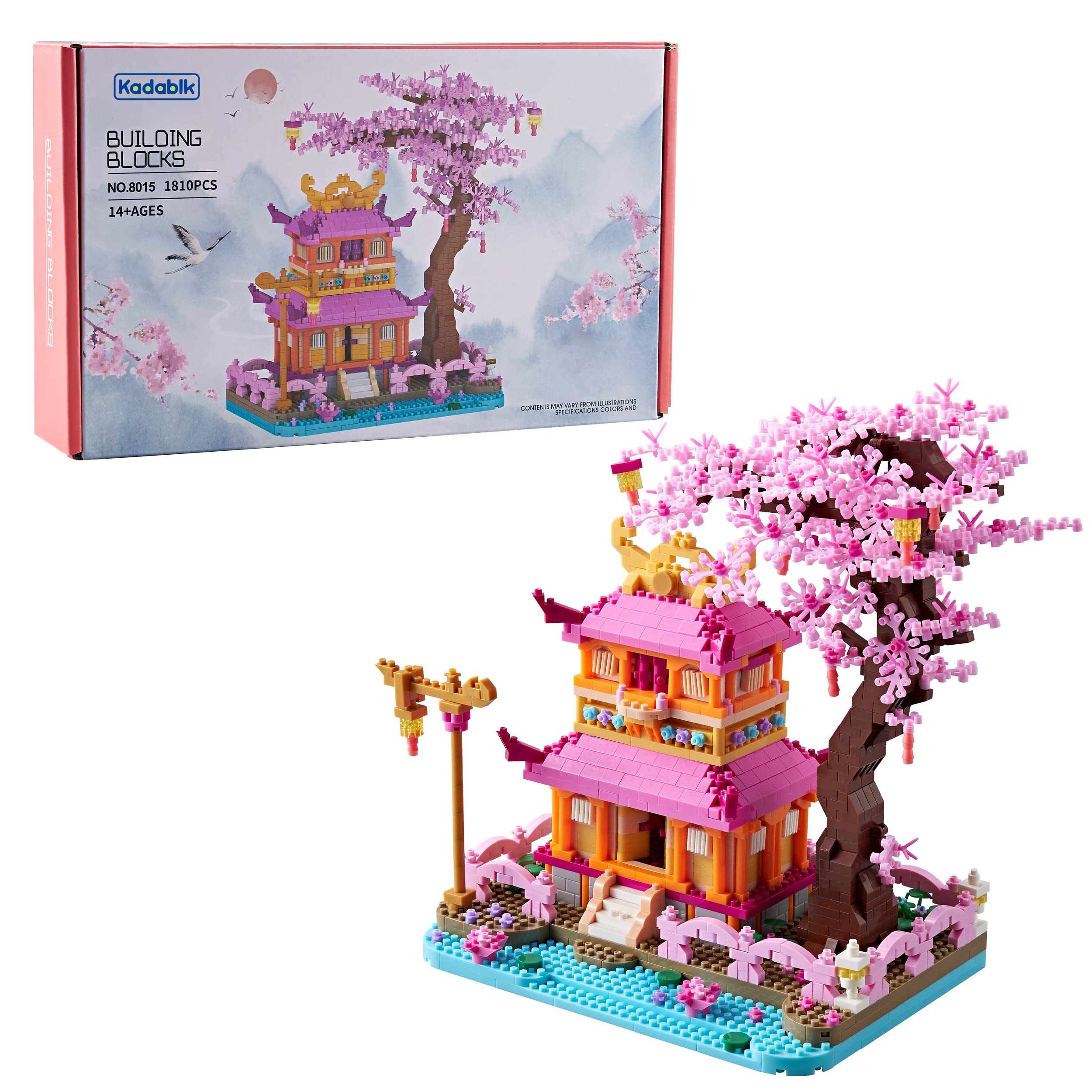 Mua Kadablk Architecture Dream Flower Building Block,Japan Sakura Tree ...