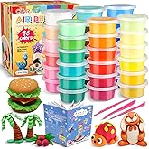 Amazon.com: FlyFlag Air Dry Clay Kit - 50 Colors, Soft & Ultra Light ...