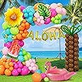Amazon.com: DBKL Tropical Balloon Arch Garland Kit, 178Pcs Hawaiian Luau Party Decorations ...