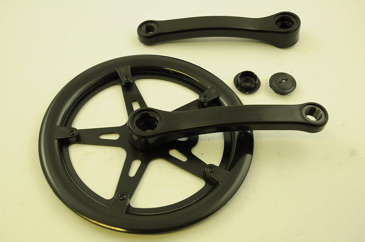 46 TEETH 3/32 BIKE CHAINWHEEL & CRANK SET 152mm SHORT ARM IDEAL FOR ...